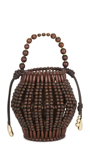 Cult Gaia Lanterna Top Handle Bag In Brown