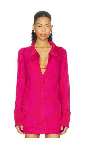 VIX PAULA HERMANNY Lara Shirt In Pink