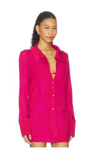 VIX PAULA HERMANNY Lara Shirt In Pink