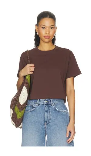 Sold Out NYC The Cropped Perfect Tee - Chocolate