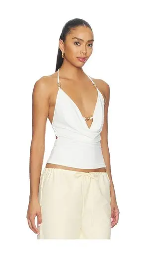 RUNAWAY THE LABEL Livia Halter Cowl Top