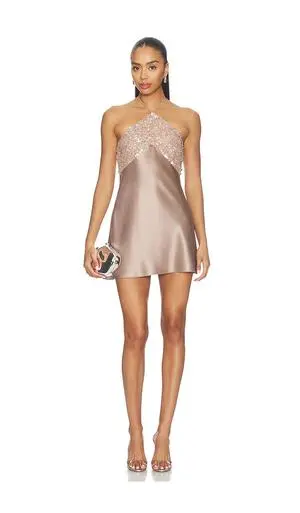 Retrofete Jeanne Embellished Dress - Truffle