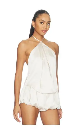 SEROYA Beckham Tank Top In Ivory