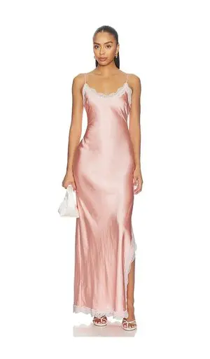 SNDYS. Gracie Maxi Dress In Pink - Peach