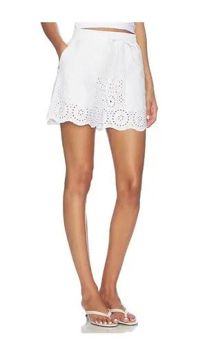 Susana Monaco Embroidered Short In White