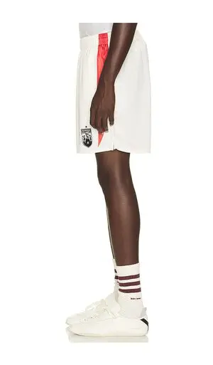 REPRESENT Printed Spike Football Shorts In White
