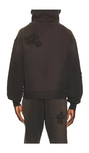 NAHMIAS Flower Patch Hoodie In Black