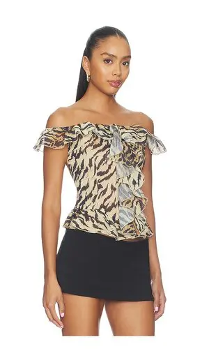 Lioness Timeless Ruffle Top In Multi
