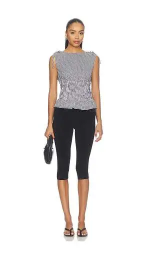 MORE TO COME Milcah Top In Black & White