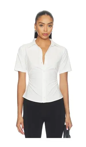 ALL THE WAYS Maura Button Down Top