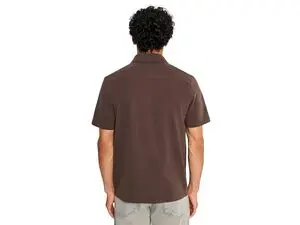 Vince Sueded Jersey Short Sleeve Button-down Clothing Midland
