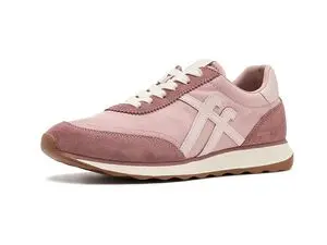 Fitflop Pantone Retro-q Ff Suede Trainers Shoes Misty Rose - Pink