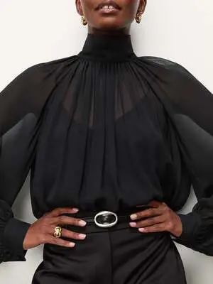 GWYN Chiffon Blouse | | Size