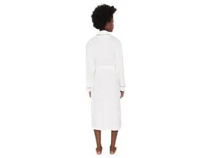 Eberjey Gisele Long Robe Pajama Sets Ivory/navy