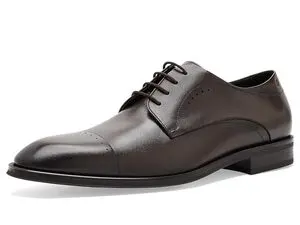BOSS Derrek Leather Derby Shoes Shoes Dark