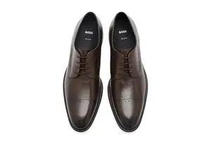 BOSS Derrek Leather Derby Shoes Shoes Dark