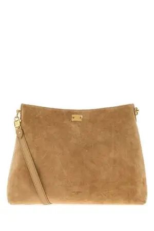 Dolce & Gabbana Beige Suede Shopping Bag