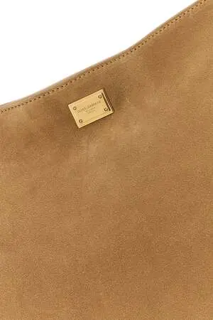 Dolce & Gabbana Beige Suede Shopping Bag