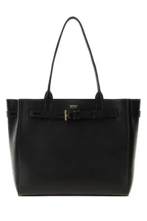 TOM FORD Leather Shopping Bag - Black