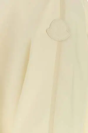 Moncler Cream Wool And Nylon Shirt