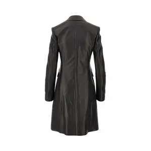 Gucci Nappa Leather Single-breasted Coat