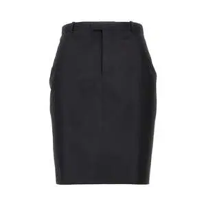Gucci Silk Faille Pencil Skirt - Black