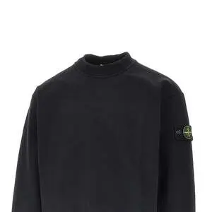 Stone Island Crewneck Cotton Sweatshirt With Logo Badge