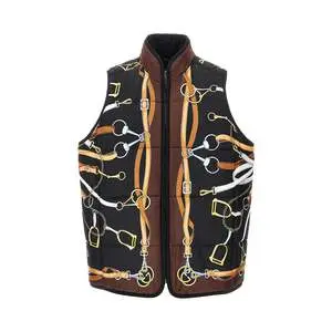 Gucci Reversible Silk Twill And Quilted Cotton Vest - Multicolor