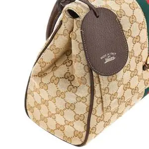 Gucci Gg Fabric Medium Shoulder Bag With Horsebit Detail