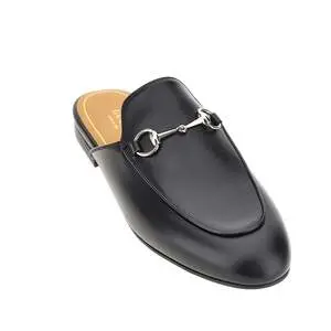 Gucci Princetown Horsebit Leather Sabot - Black