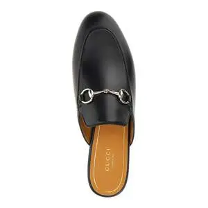 Gucci Princetown Horsebit Leather Sabot - Black