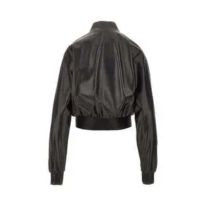 Gucci Nappa Leather Bomber Jacket - Brown