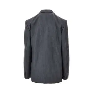 Gucci Pinstriped Wool Oversized Blazer