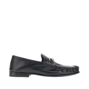 Gucci Lugano Leather Loafers With Horsebit Detail - Black