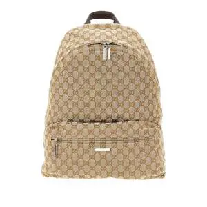 Gucci Gg Canvas Monogram Backpack - Beige