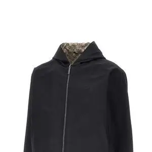 Gucci Reversible Gg Nylon And Cotton Jacket