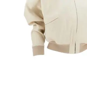 Gucci Oversized Shoulders Cotton Bomber Jacket - Beige