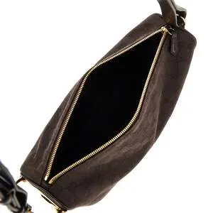 Gucci Medium Half Horsebit Shoulder Bag - Brown