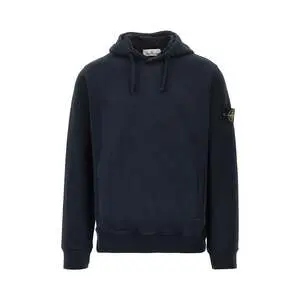 Stone Island Cotton Hoodie - Blue