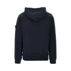 Stone Island Organic Cotton Hoodie - Blue
