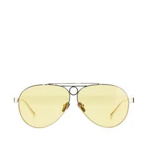 FACE.HIDE Sniper' Aviator Sunglasses - Gold