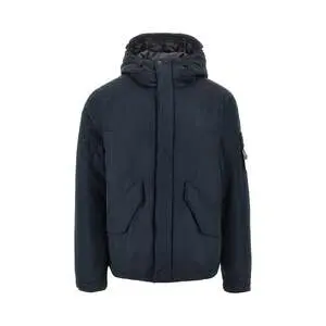 Stone Island Nylon Micro Twill Down Jacket With Primaloft® Gold P.u.r.e. Padding