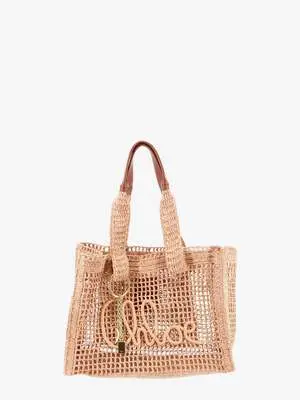 Chloé Eastwest Summer Banana Raffia Shoulder Bag