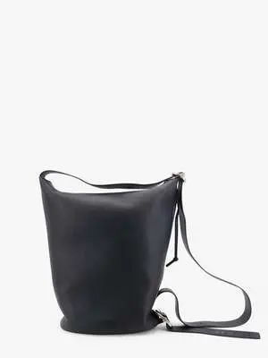 Loewe Loop Leather Crossbody Bag - Black