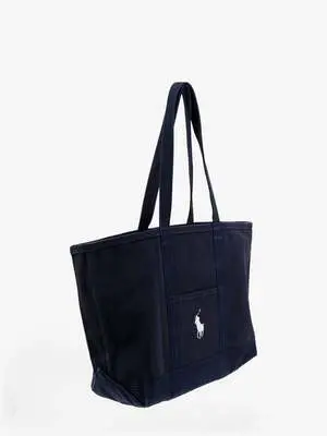 Polo Ralph Lauren Denim Shoulder Bag With Embroidered Logo