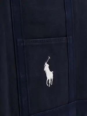 Polo Ralph Lauren Denim Shoulder Bag With Embroidered Logo