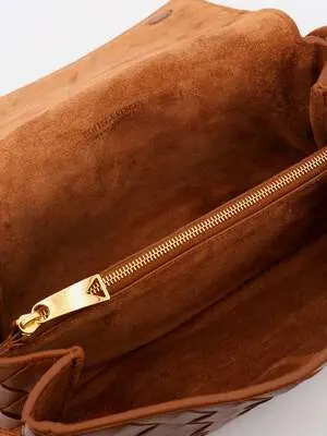 Bottega Veneta Notturno Clutch Bag With Leather Shoulder Strap