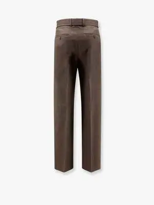 Tagliatore Nevil Virgin Wool Trousers With Belt