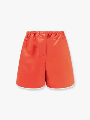 THE FRANKIE SHOP Adia Satin Boxer Shorts - Red