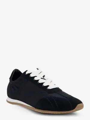 TOTEME Nylon And Suede Sneakers With Allover Stitching